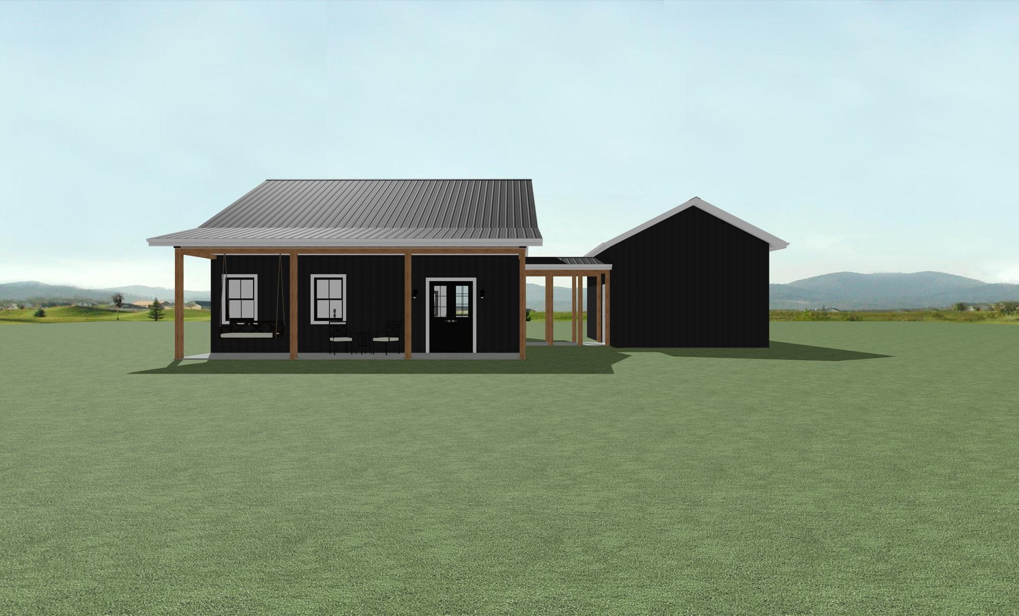 Small House Blueprints ~ Big Kitchen Plans ~ Open Living Space Homes ...