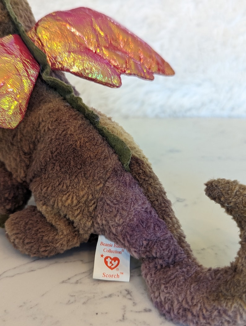 Vintage Scorch the Dragon Beanie Baby - Etsy