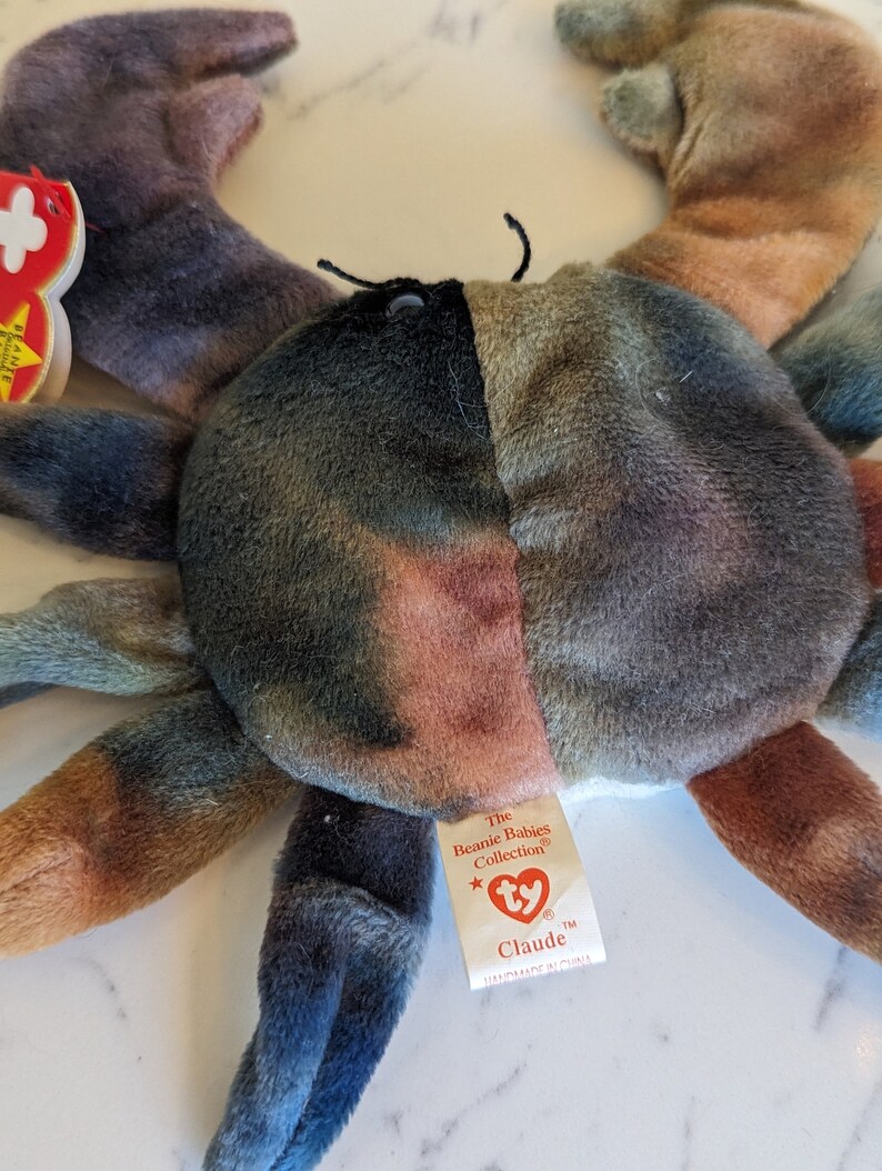 Vintage Claude the Crab Beanie Baby - Etsy