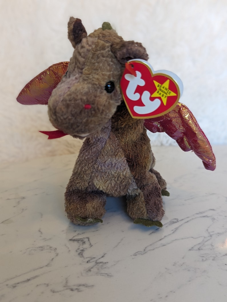 Vintage Scorch the Dragon Beanie Baby - Etsy