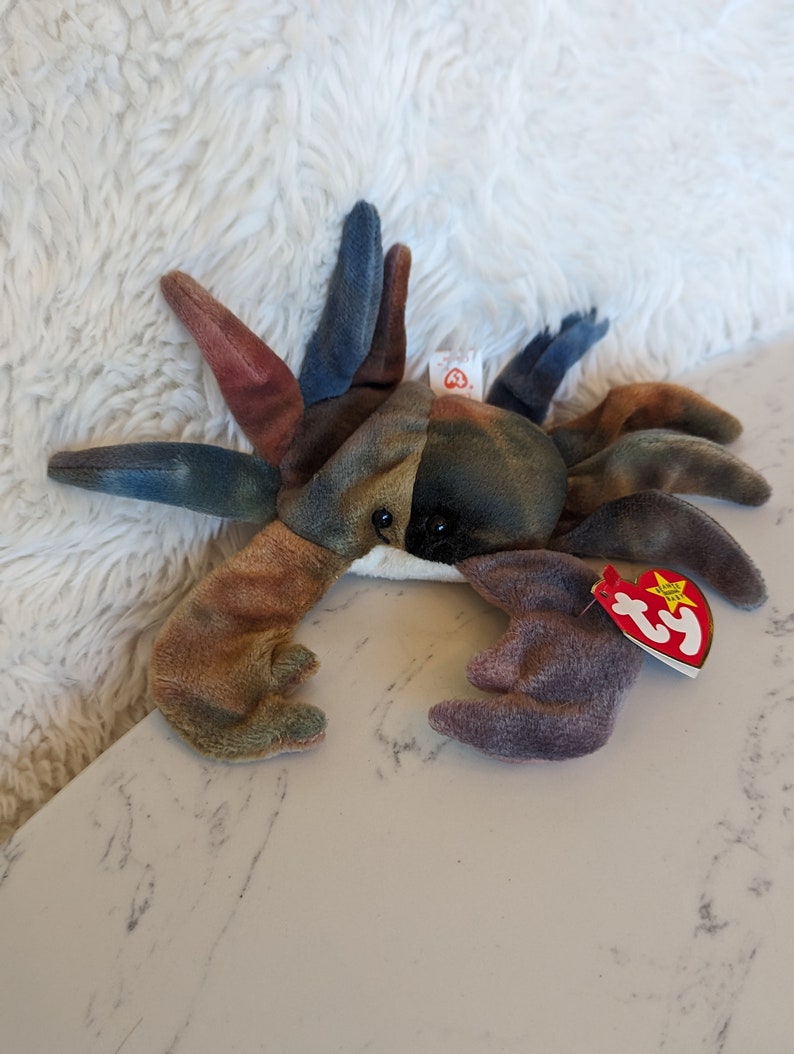 Vintage Claude the Crab Beanie Baby - Etsy