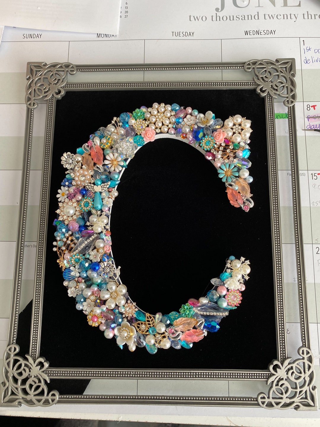 Jeweled Letters - Etsy