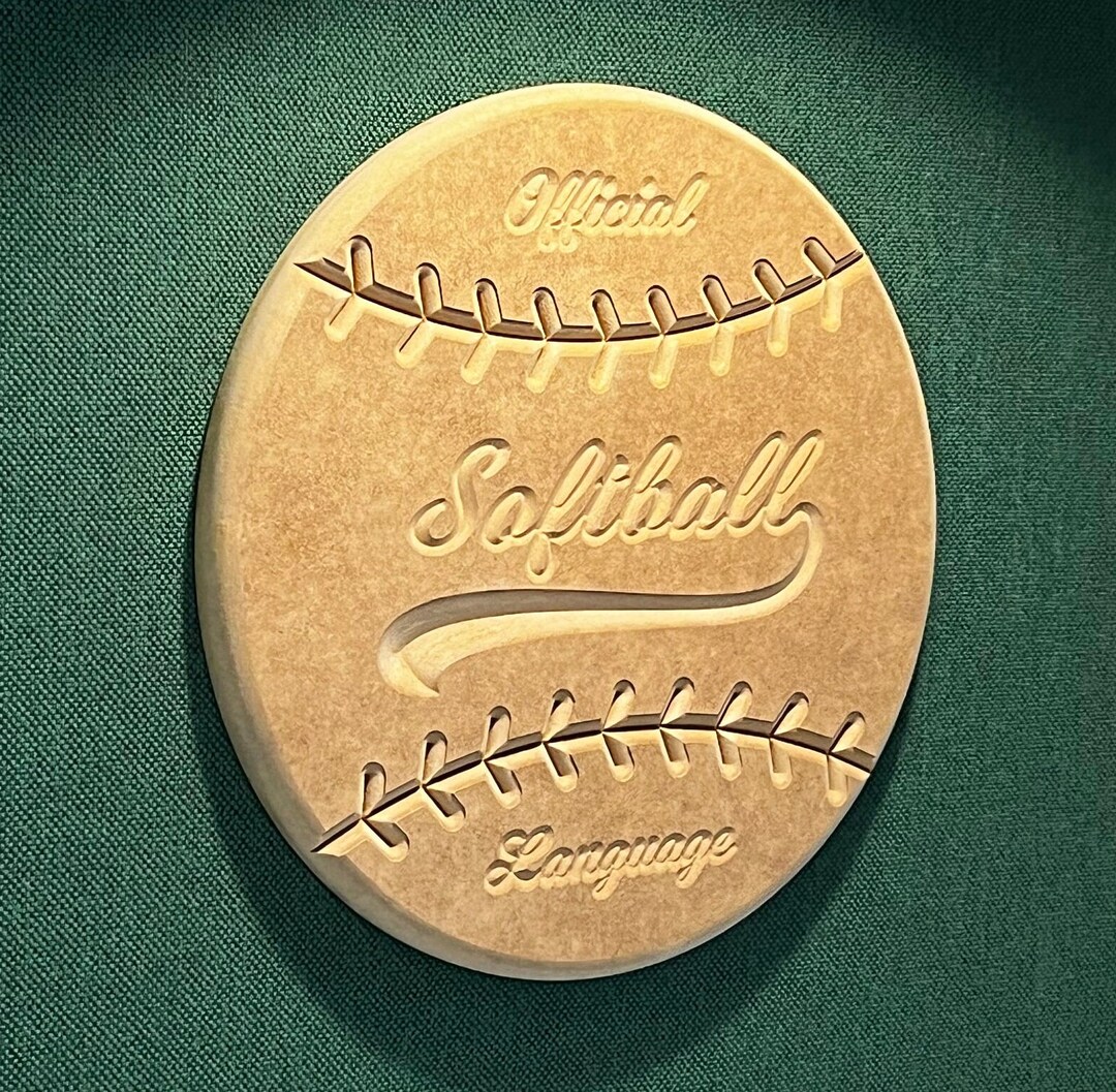 Softball Team Carved Ball Shape Sign Sports Signs Made From - Etsy