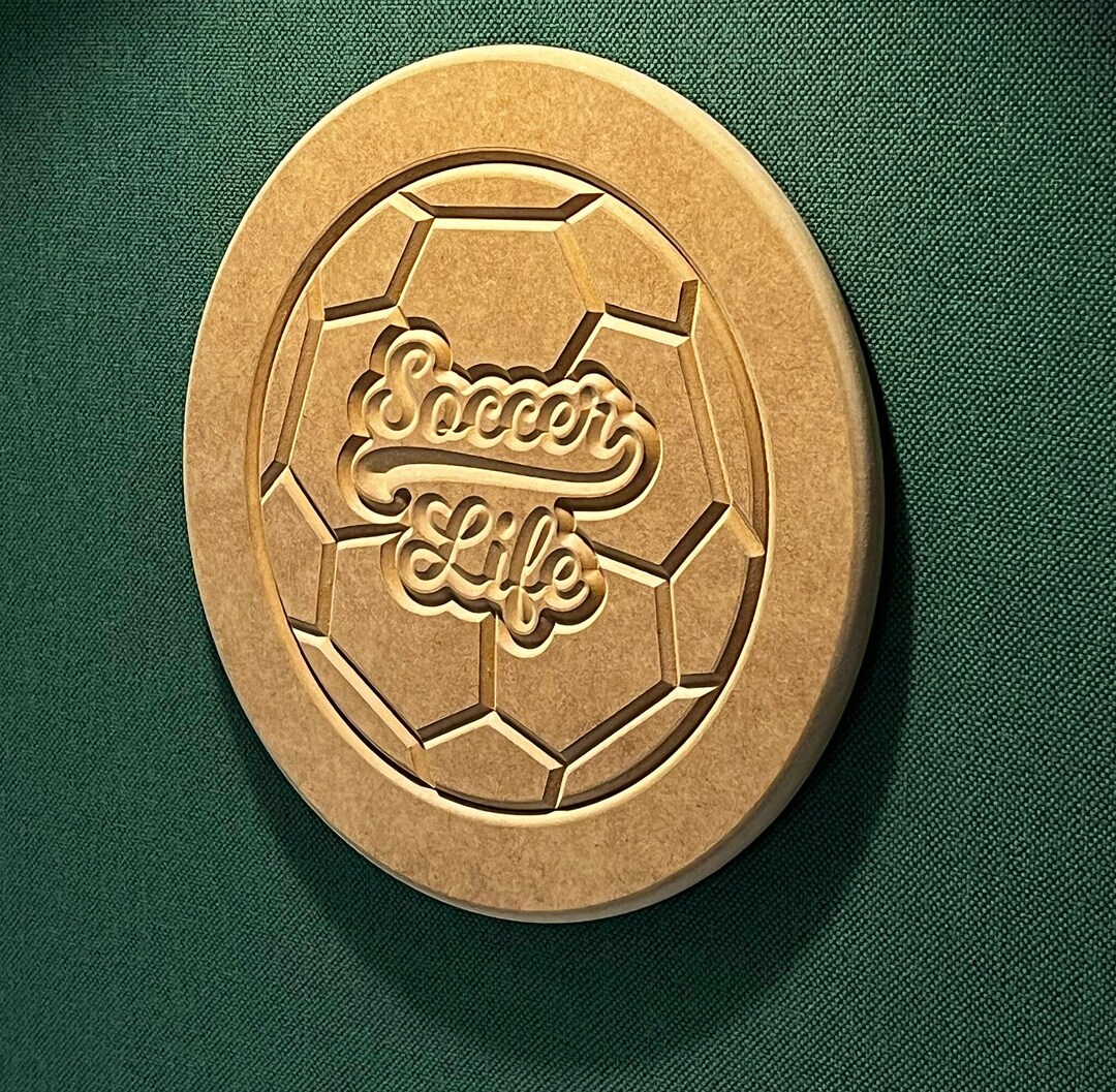 Soccer Life Team Carved Sport Signature Sign, Sports Signs Made From ...