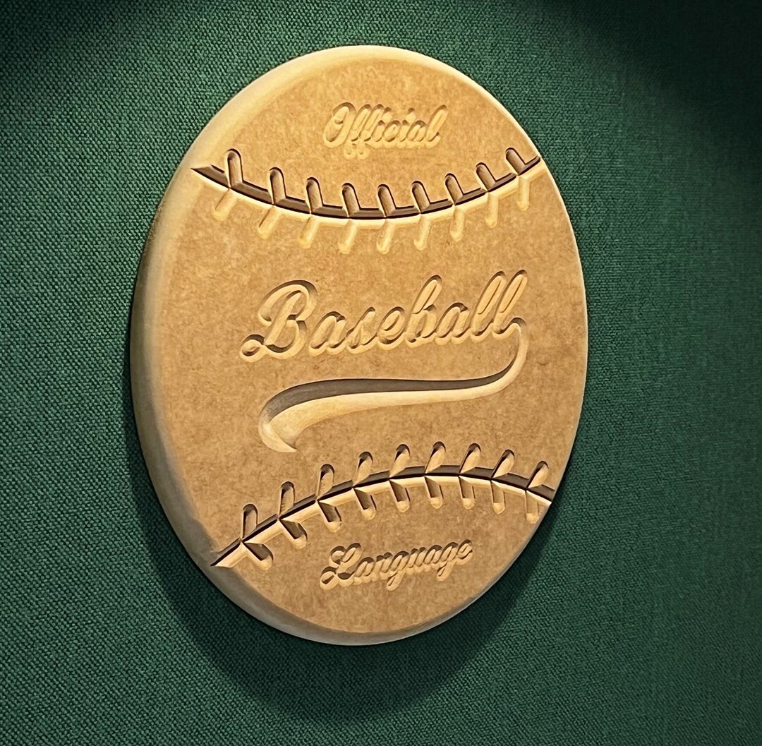 Baseball Team Carved Ball Shape Sign, Sports Signs Made From Wood ...