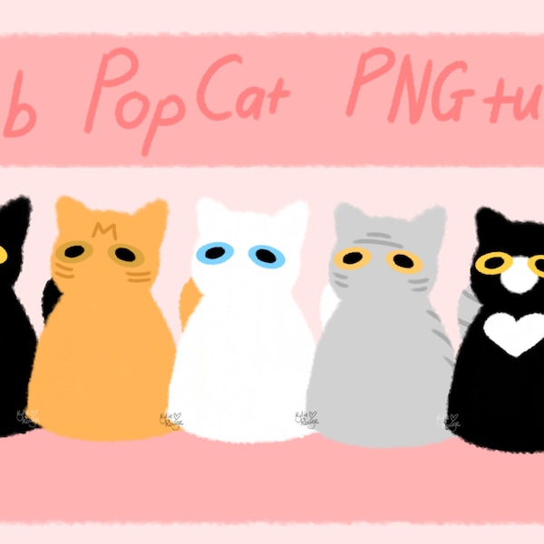 Color Pop Cat Png - Etsy