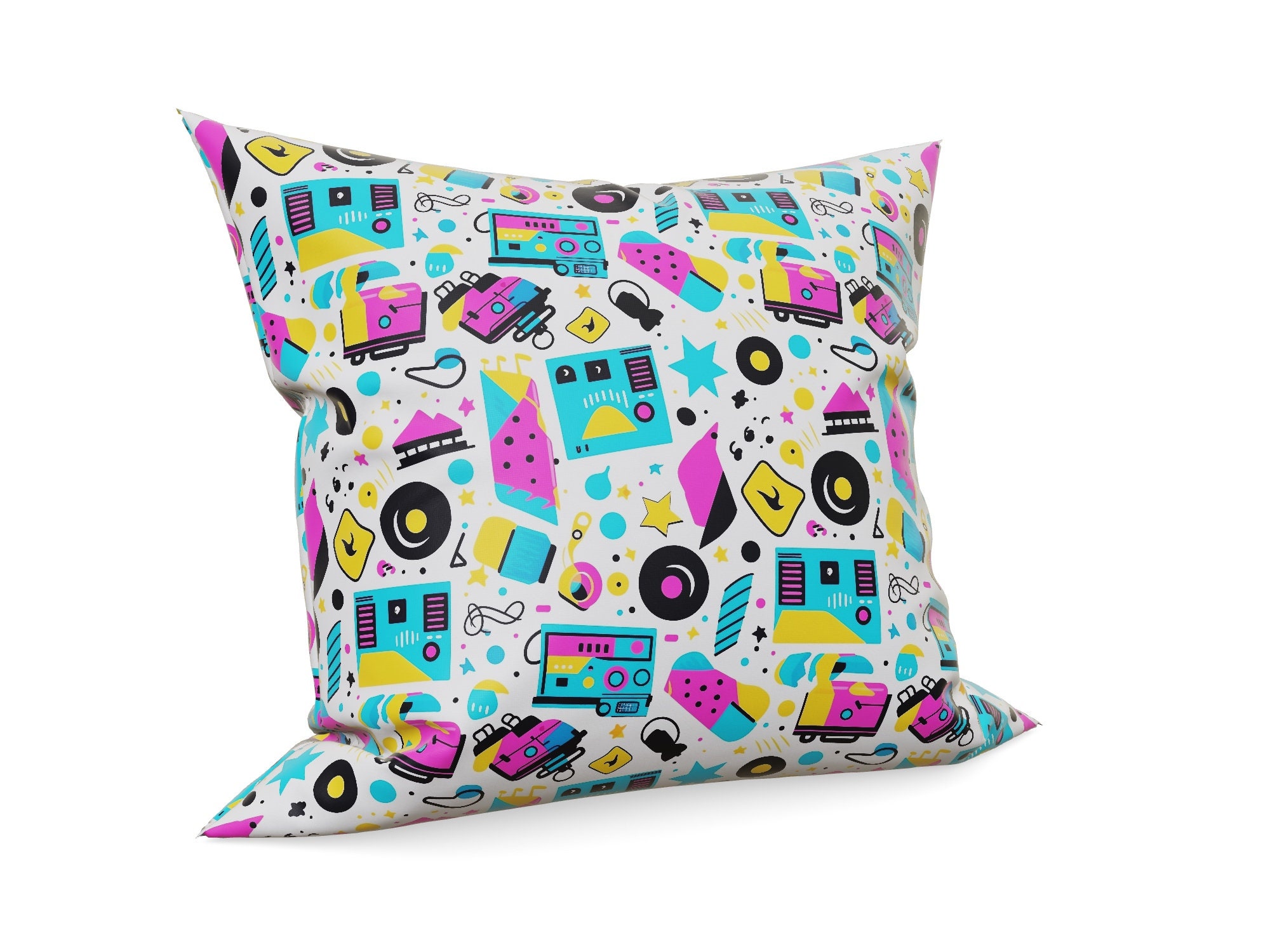 Pixel Party: Seamless 90s Patterns Digital Seamless Designs Neon Colors ...