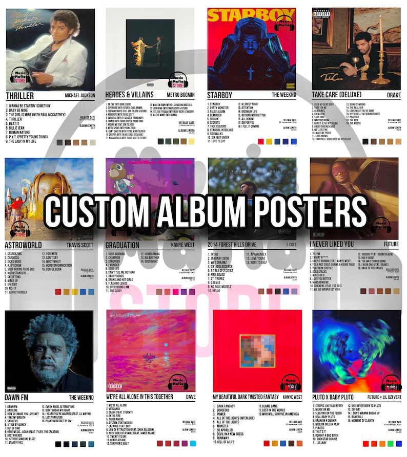 DIGITAL Custom Album Cover Poster - Etsy