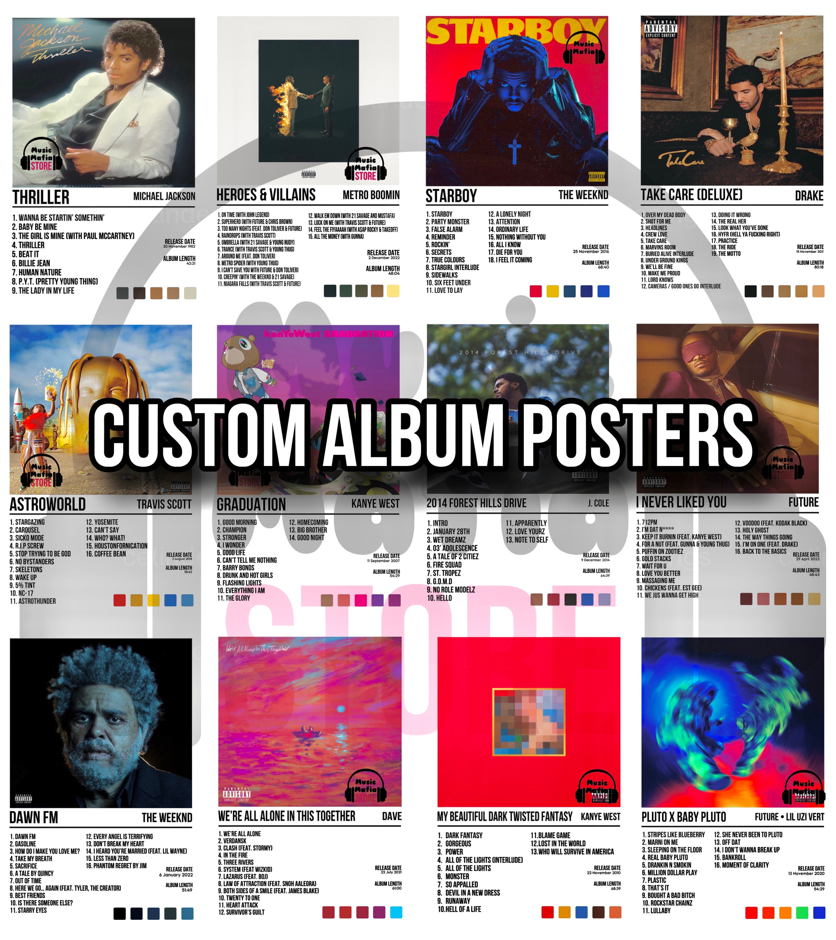 DIGITAL Custom Album Cover Poster - Etsy