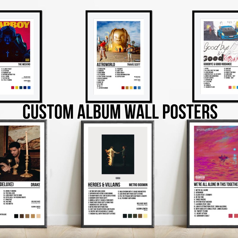 Music Album Posters - Etsy