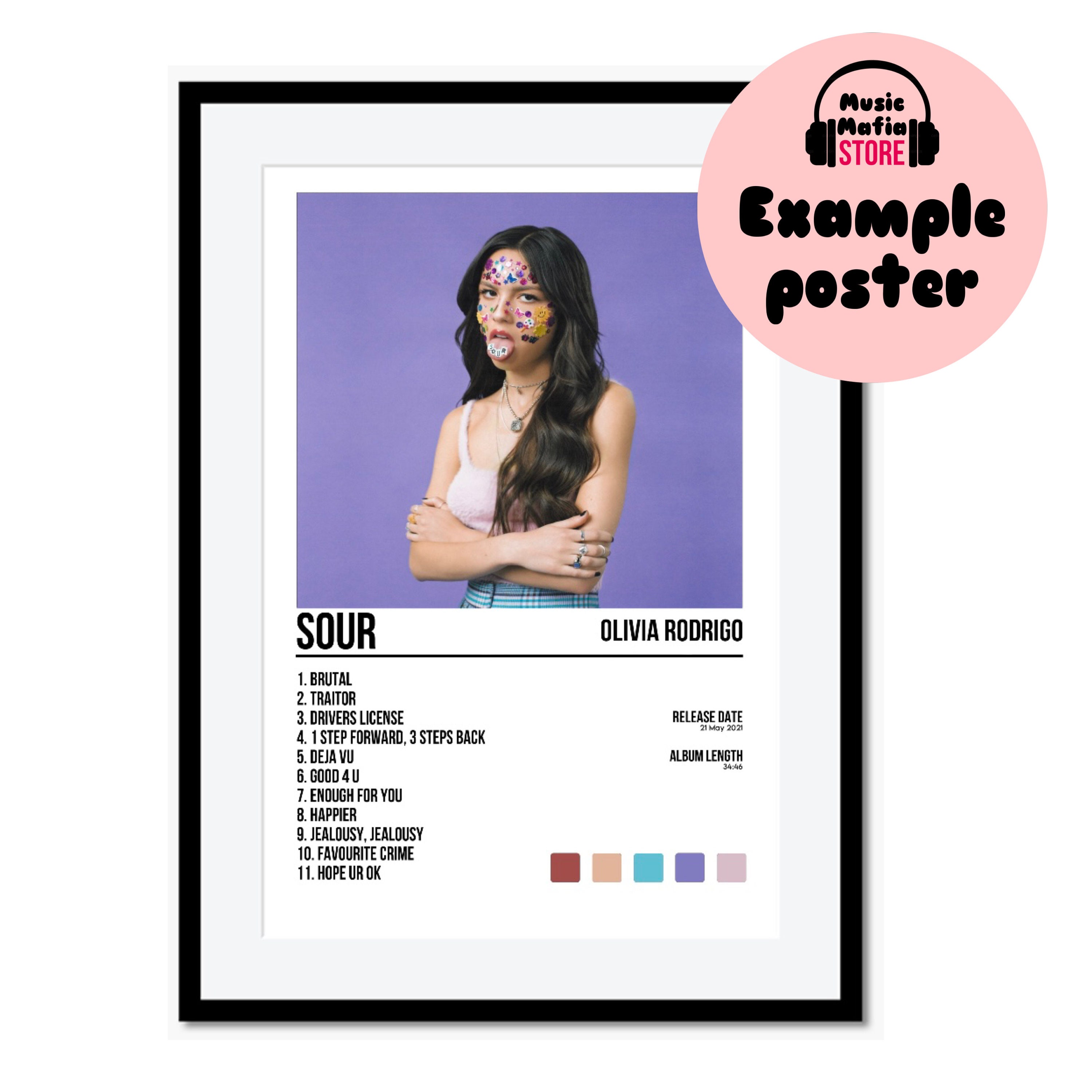 DIGITAL Custom Album Cover Poster, Minimalist Album Cover Poster Design ...