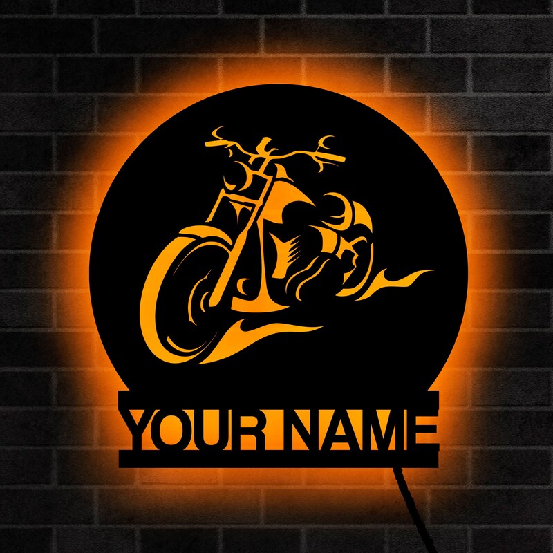 Motorcycle Sign - Etsy