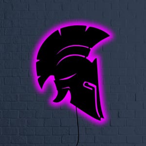 Spartan Led Sign Wall Decor, Gladiator Neon Sign, Spartacus Lighted ...