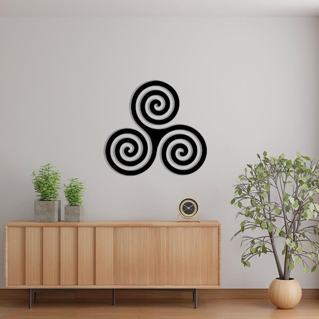 Triskelion Metal Wall Decor, Triskelion Wall Art, Triskelion Home Decor ...