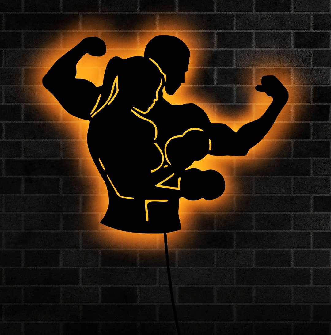Gym Led Sign Wall Decor, Bodybuilding Neon Sign, Fitness Center Decor ...
