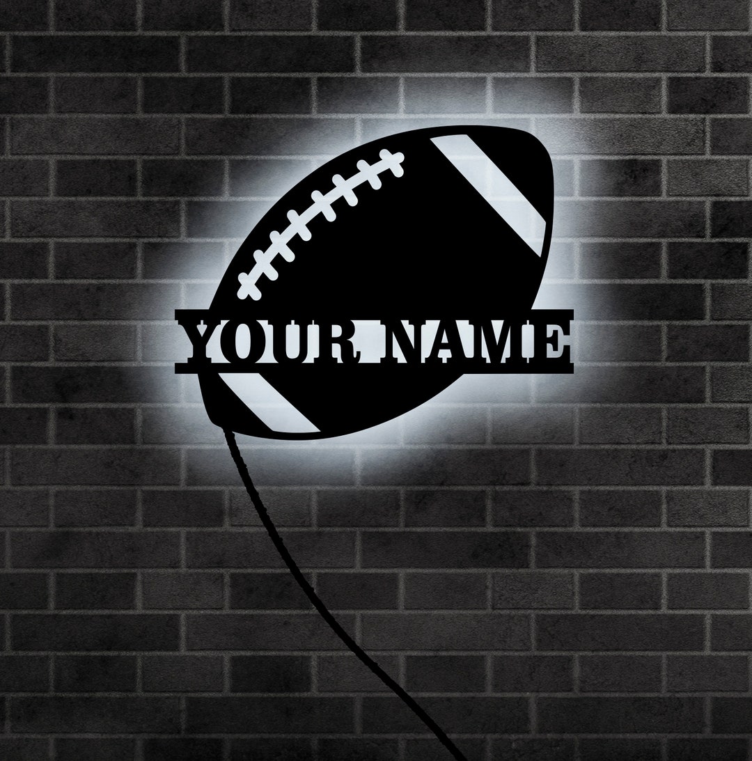 Personalized Football Decor Led Sign, American Football Led Sign, Best ...