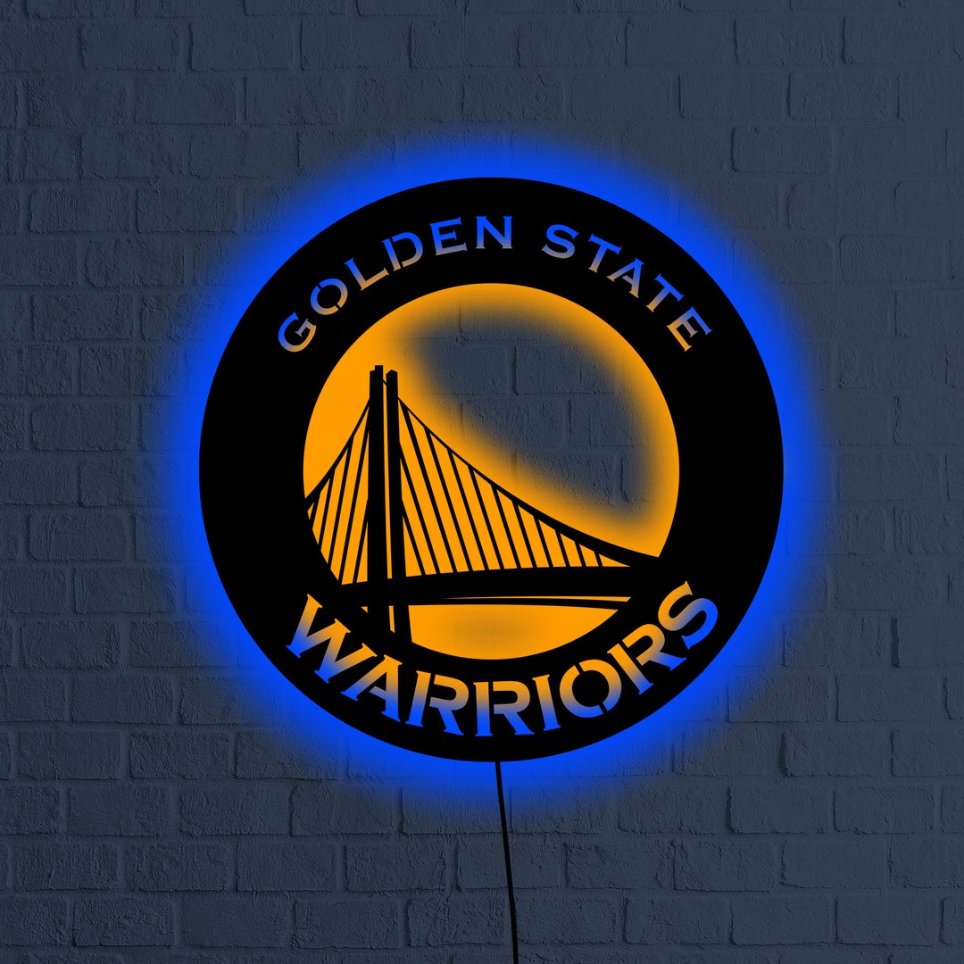 Golden State Warriors Led Sign: NBA Basketball Wall Art Game Room Decor ...