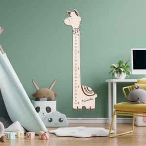 Personalized Alpaca Growth Chart: Wooden Nursery Decor - Etsy