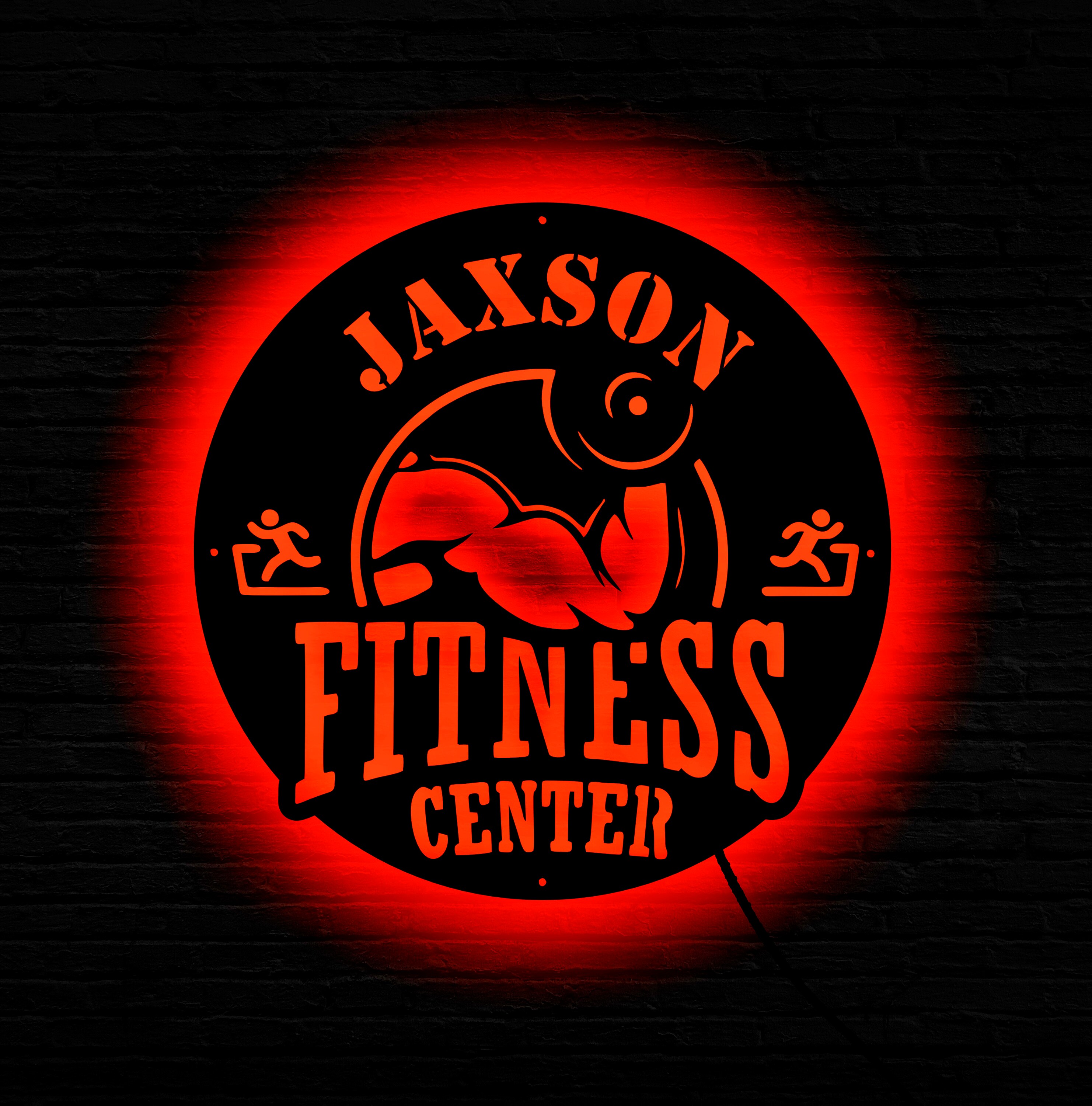 Custom Fitness Center Wall Decor, Personalized Led Sign, Neon Sign ...