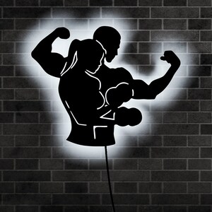 Gym Led Sign Wall Decor, Bodybuilding Neon Sign, Fitness Center Decor ...