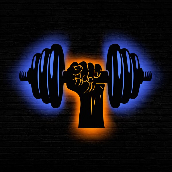 Neon Workout Sign - Etsy