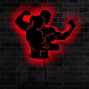 Gym Led Sign Wall Decor, Bodybuilding Neon Sign, Fitness Center Decor ...