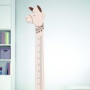 Personalized Alpaca Growth Chart: Wooden Nursery Decor - Etsy