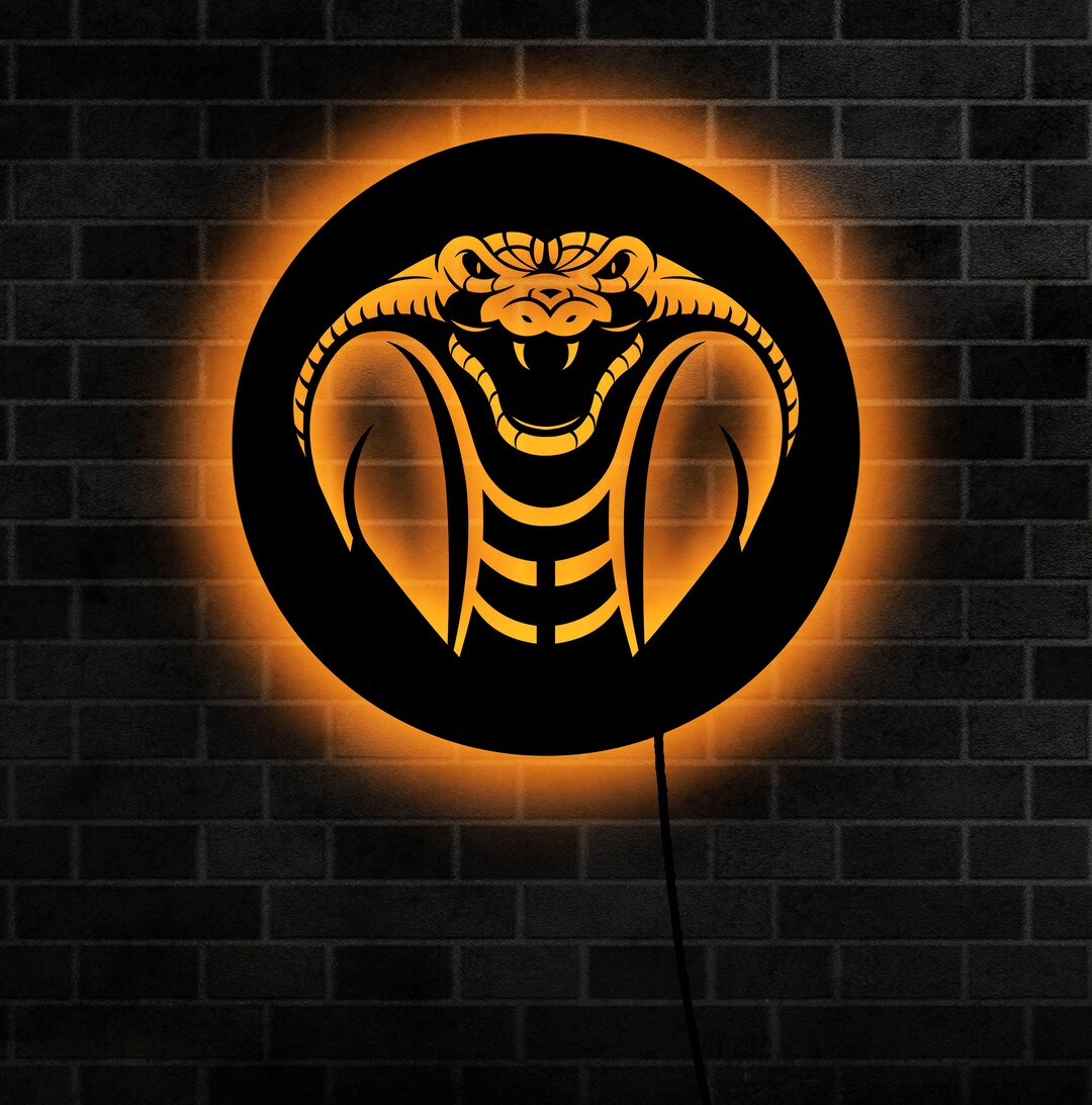 Cobra Led Sign Wall Decor, Snake Neon Sign, Shelby Cobra Decor, Custom ...