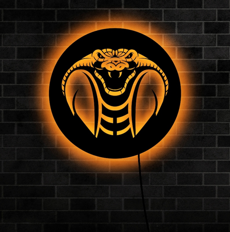 Cobra Led Sign Wall Decor, Snake Neon Sign, Shelby Cobra Decor, Custom ...