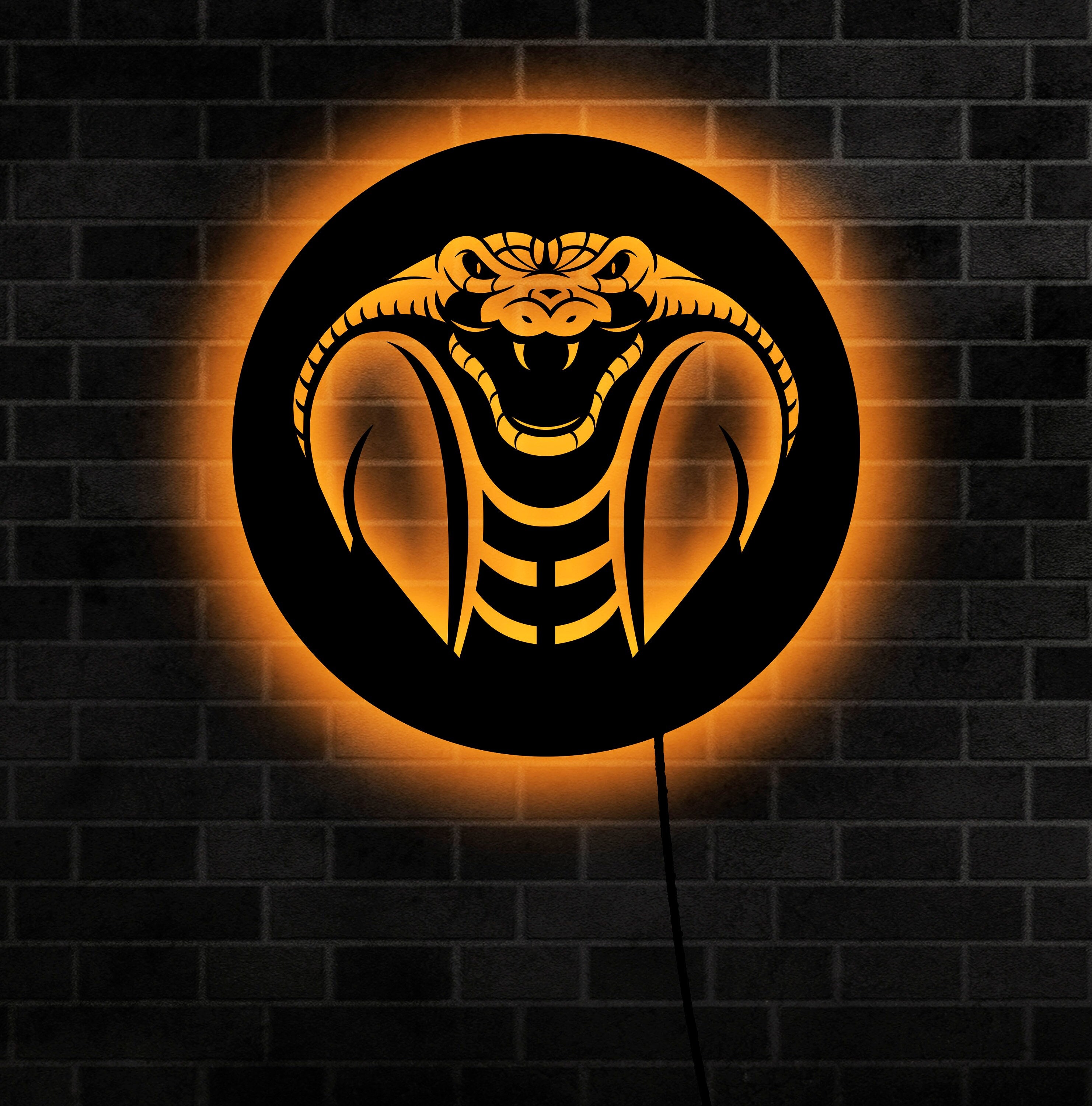 Cobra Led Sign Wall Decor, Snake Neon Sign, Shelby Cobra Decor, Custom ...