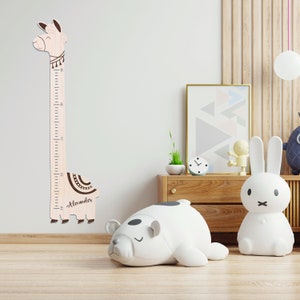 Personalized Alpaca Growth Chart: Wooden Nursery Decor - Etsy