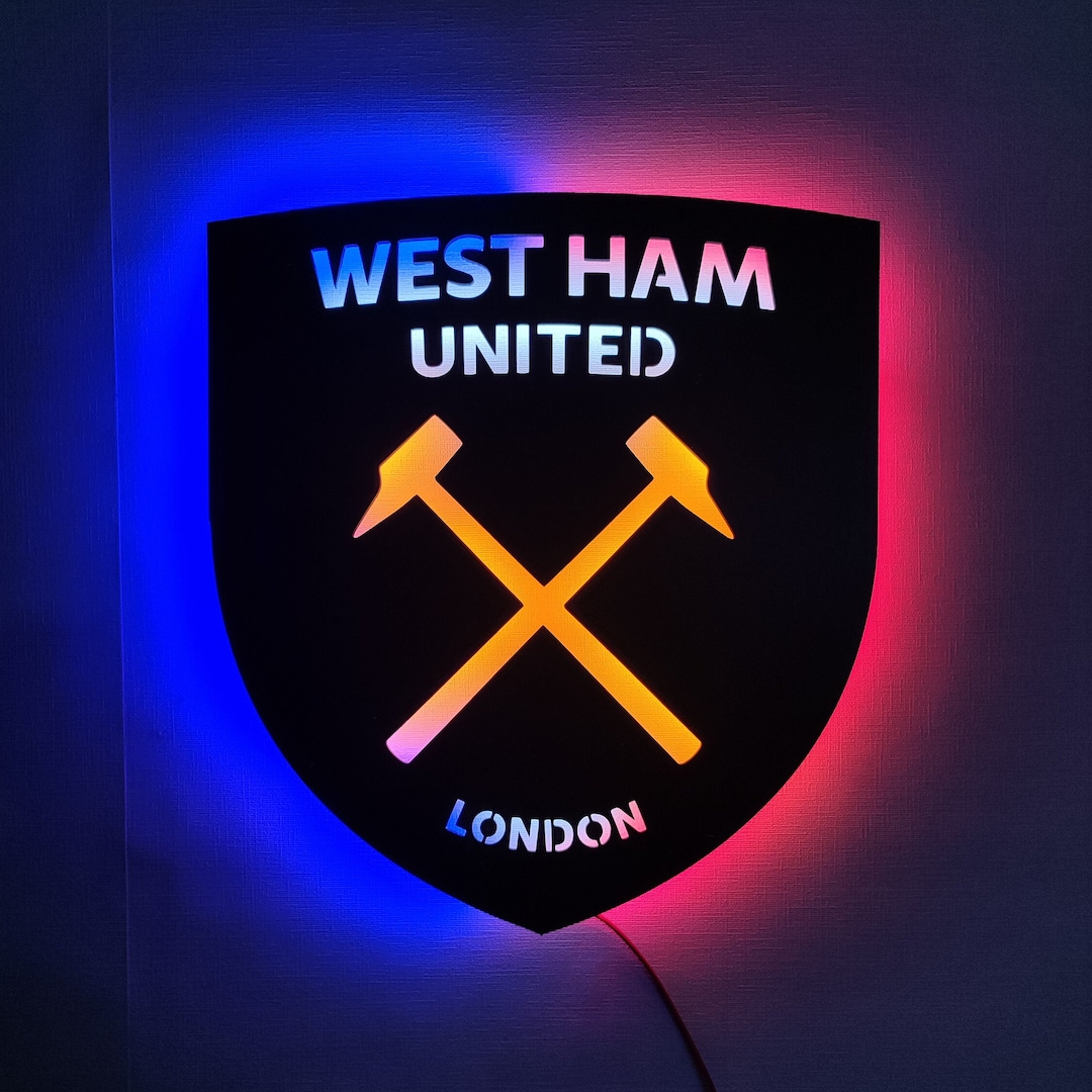 West Ham United Neon Sign LED Sign Football Sports Fan Wall - Etsy