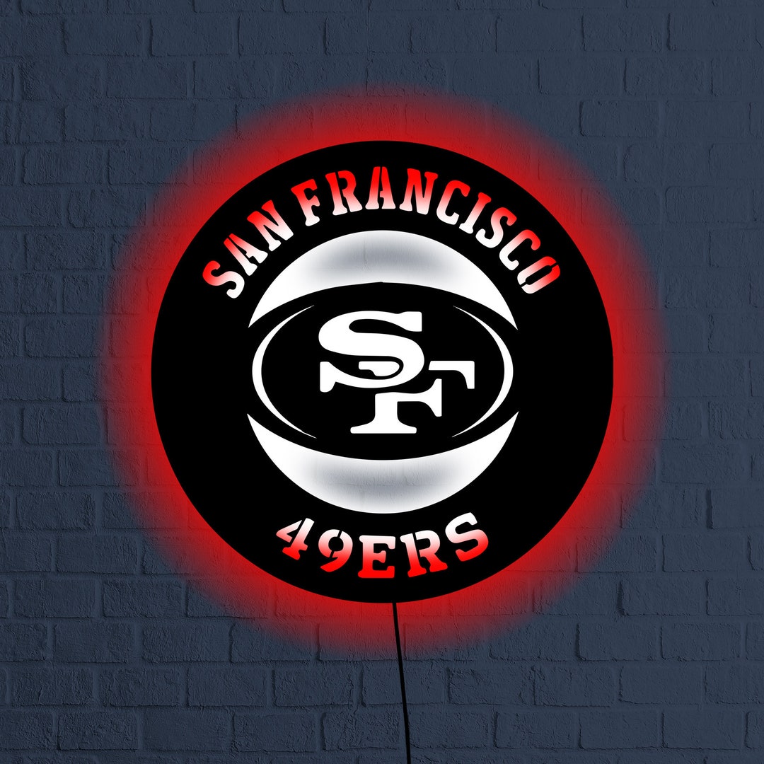 SF 49ers Led Neon Sign Wall Decor, San Francisco 49ers Game Room Decor ...