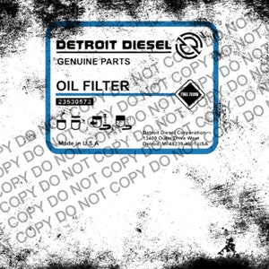 Digital File Detroit Diesel Dirty Oil Tumbler Wrap Straight and Taper ...