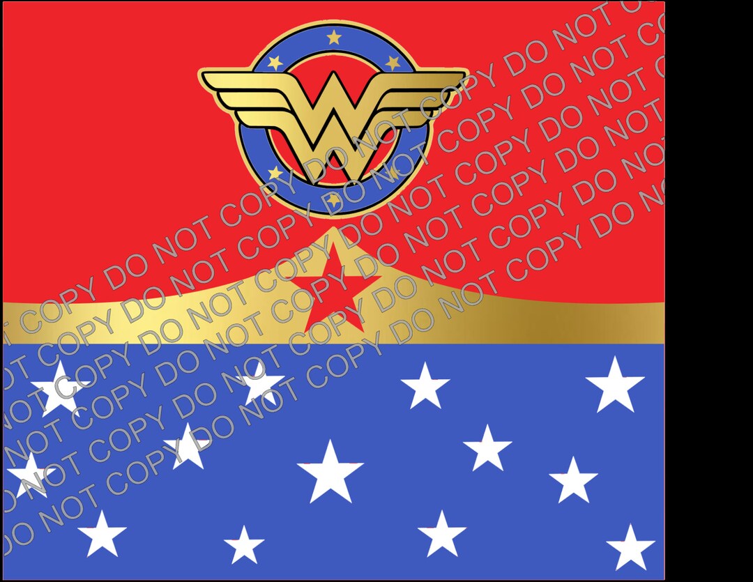 Digital File Wonder Woman Tumbler Wrap Straight and Taper PNG - Etsy