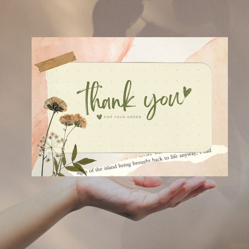Small Thank You Cards Instant Download Appreciation Notes Cards for ...