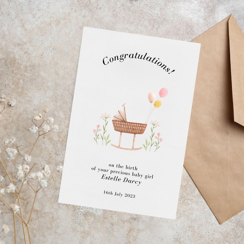 BLUSH Baby Shower Congratulations Template Download, Printable Baby ...