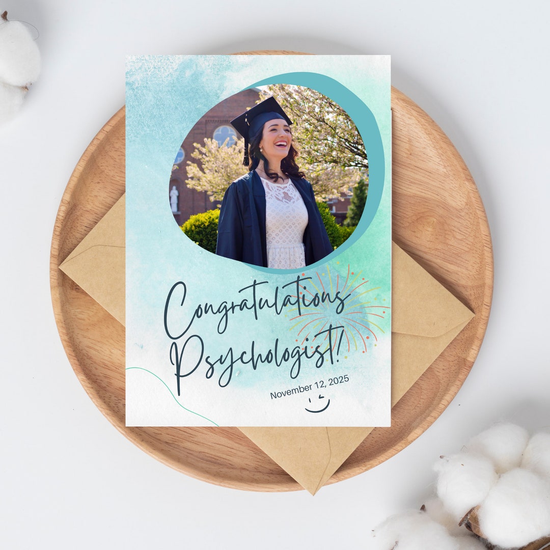 Personalized Graduation Photo Card Digital Printable - Etsy