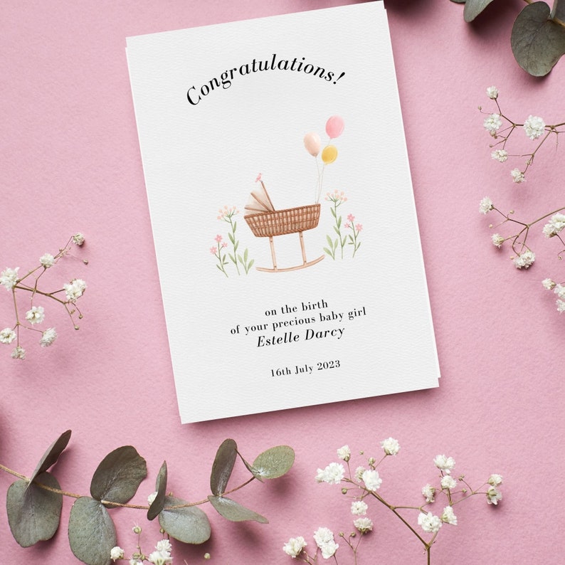 BLUSH Baby Shower Congratulations Template Download, Printable Baby ...