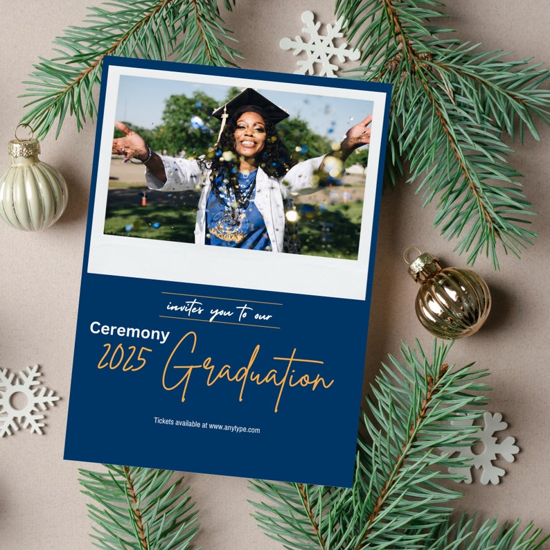 Editable Graduation Party Invitation Template With Photos for - Etsy