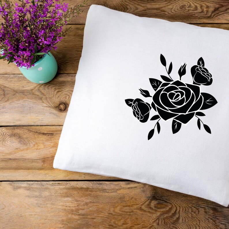 ROSE SVG FILE, Rose Svg Bundle, Roses Svg, Rose Clipart, Flower Svg ...