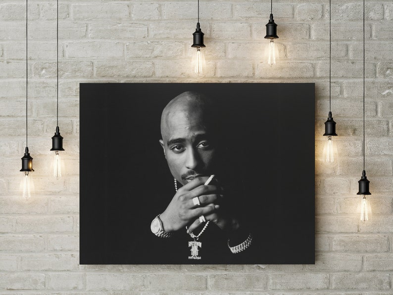 Tupac Shakur Canvas Poster Premium Canvas High Quality Wall - Etsy