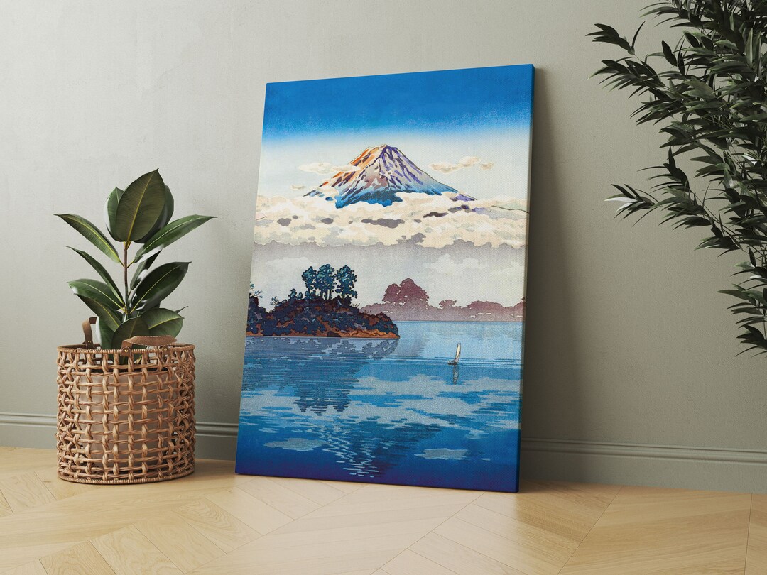 Fuji From Lake Kawaguchi Tsuchiya Koitsu Print Edo Period Japanese ...