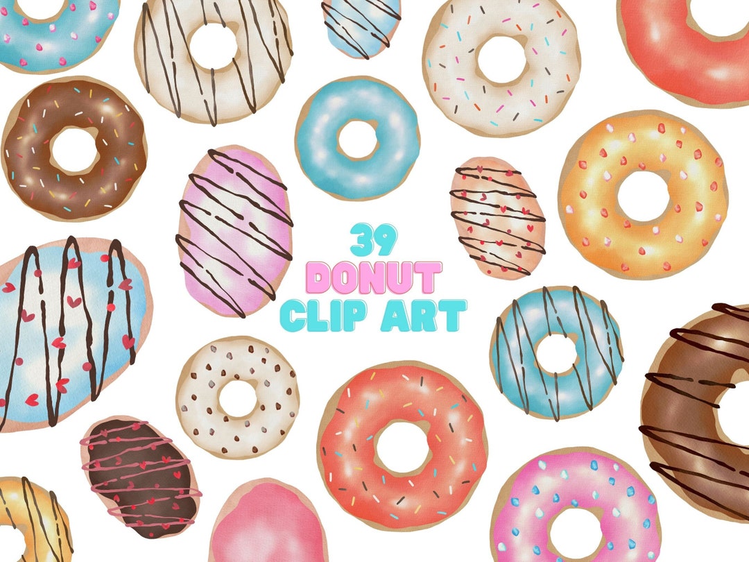 Donuts Clipart, Donut Png, Food Deserts Clipart, Bakery Clipart ...