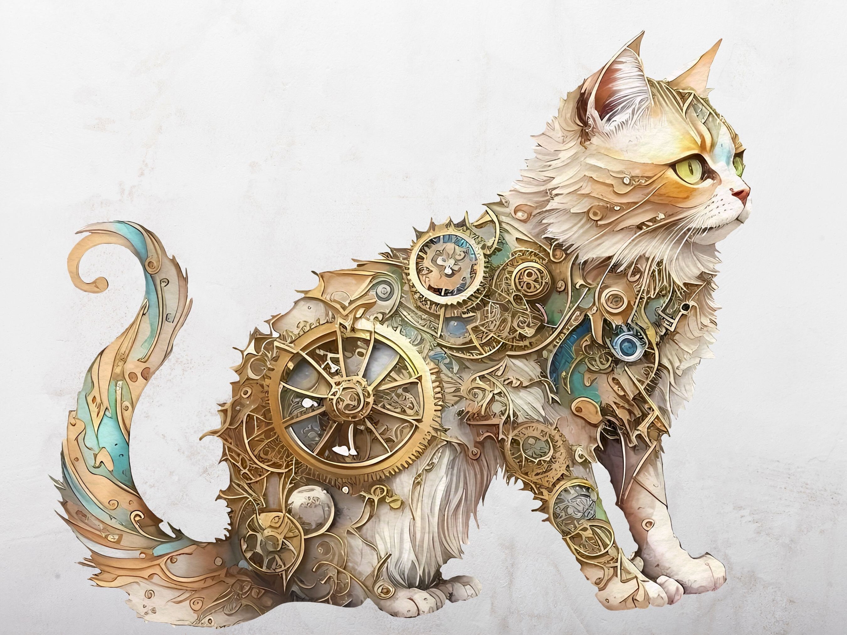 Steampunk Animals Clipart Bundle Vintage Animals PNG Antique - Etsy