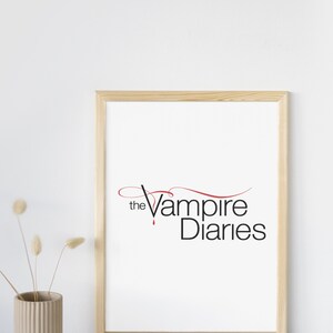 The Vampire Diaries Logo PNG Vampire Diaries Png Sublimation Design ...