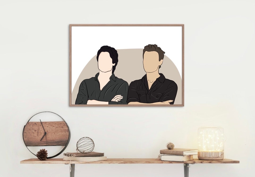 Vampire Diaries PNG Printable Wall Art 5 Instant Downloads Stefan and ...