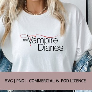 The Vampire Diaries Logo PNG Vampire Diaries Png Sublimation Design ...