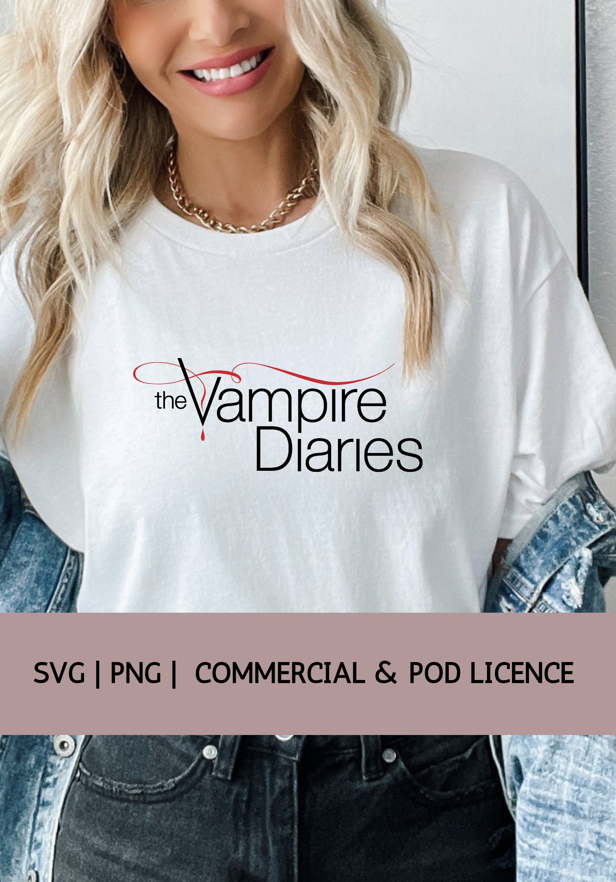 The Vampire Diaries Logo PNG Vampire Diaries Png Sublimation Design ...