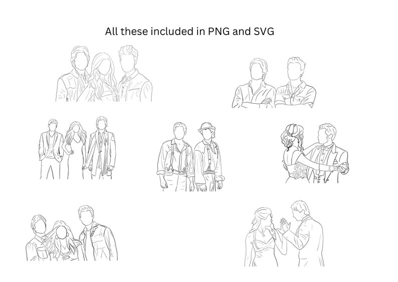 Vampire Diaries PNG Bundle 28 Instant Downloads TVD Merch Salvatore Png ...